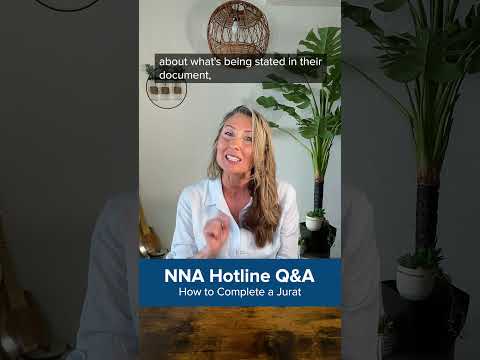 Q&A Complete a Jurat