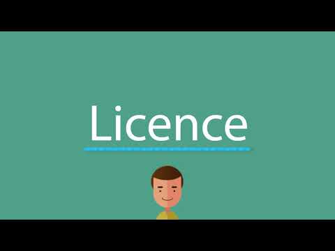 Licence pronunciation