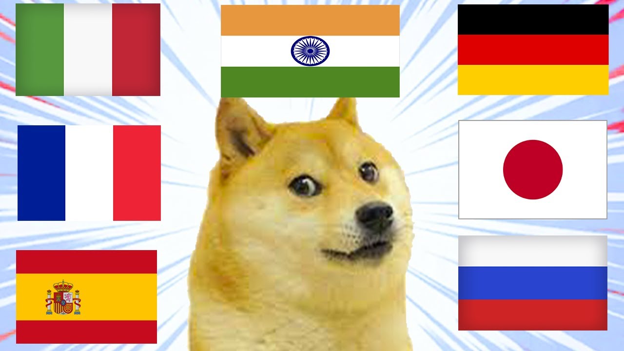 Doge in different languages meme