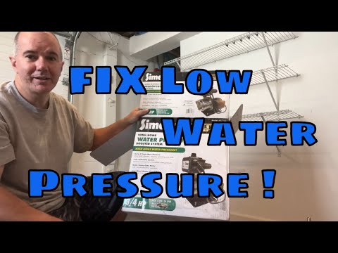 How to fix low water pressure in your house / Booster Pump Install
