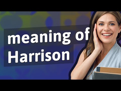 Harrison | meaning of Harrison