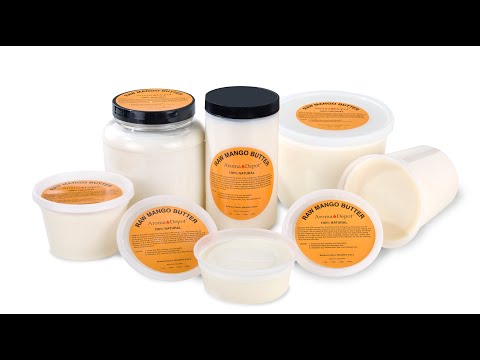 Raw Mango Butter Unrefined 100% Natural Pure Great for Skin, Body, Hair Care. Used for eczema