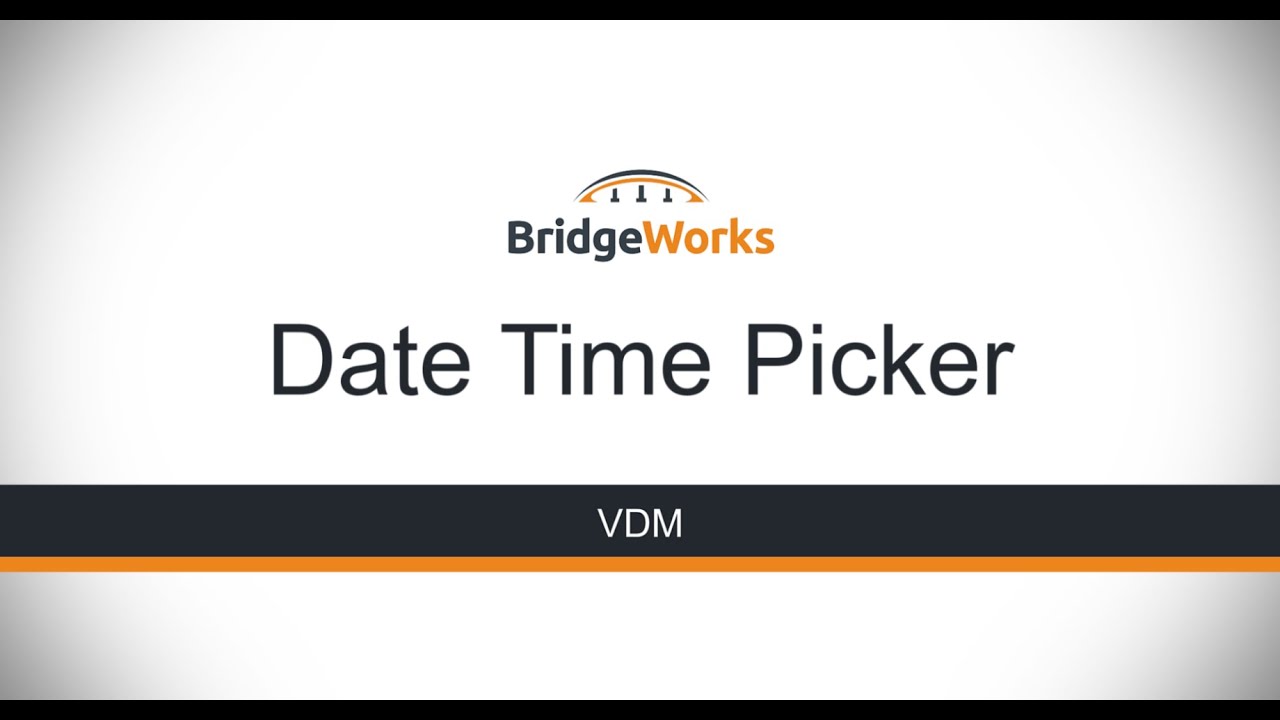 VDM - Date Time Picker