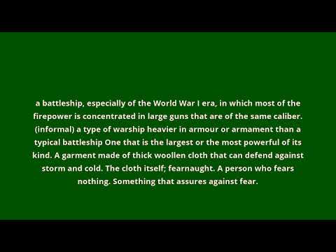 what is the meaning of dreadnought.
