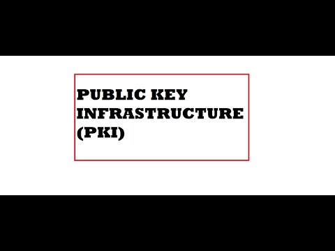 Public key infrastructure | PKI | Information and network security | INS