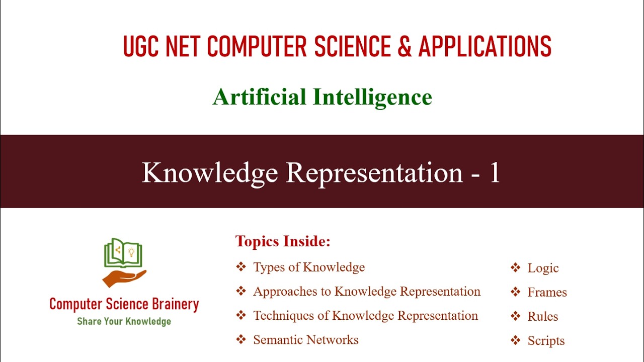 Knowledge Representation - 1 | Artificial Intelligence | Unit 10-3 | UGC NET Computer Science