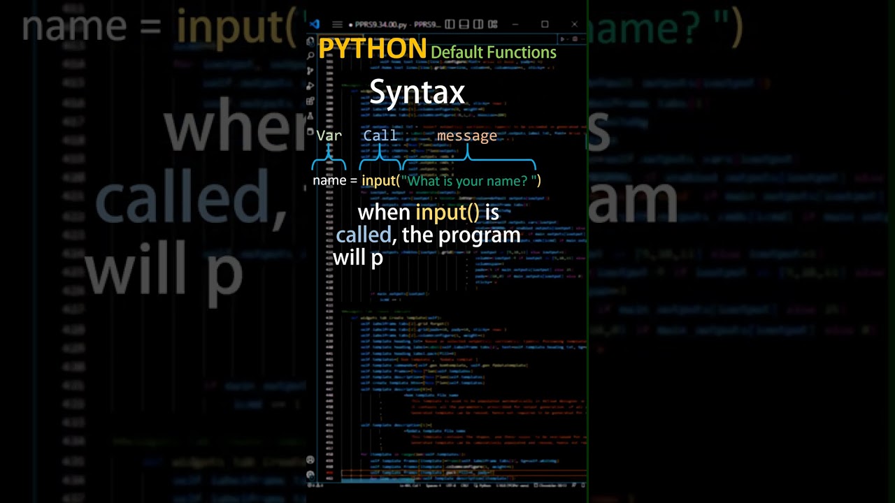 python input() syntax and type casting | input() | #Python | @pythink1 | #python for beginners