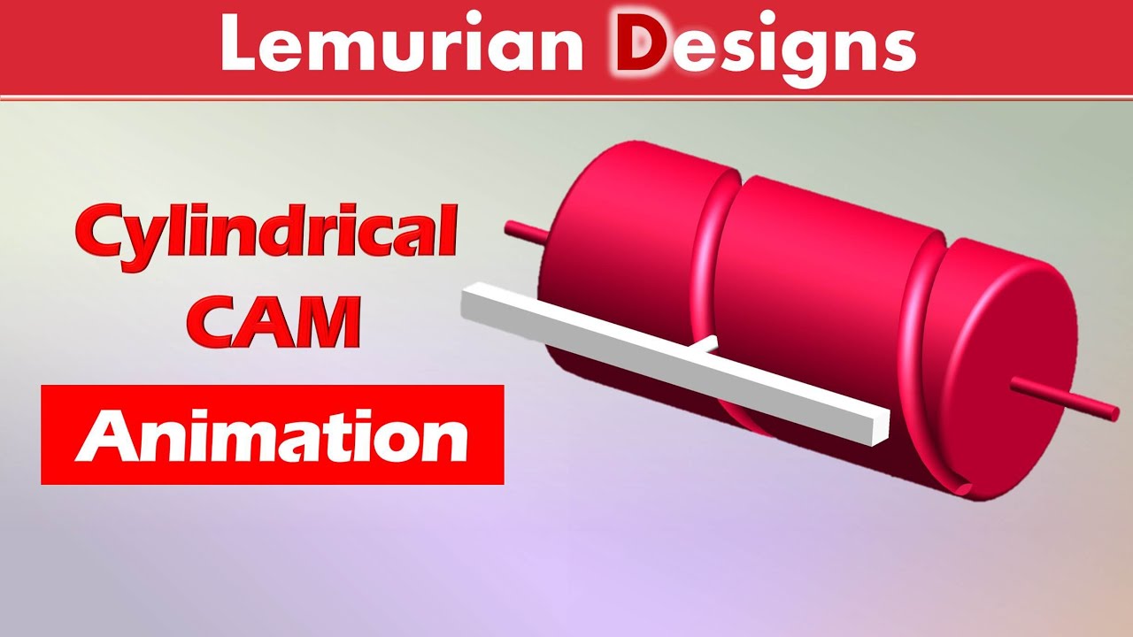 Cylindrical cam 3D animation