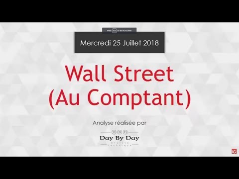 Achat WALL STREET au comptant - Idée de Trading IG 25.07.2018