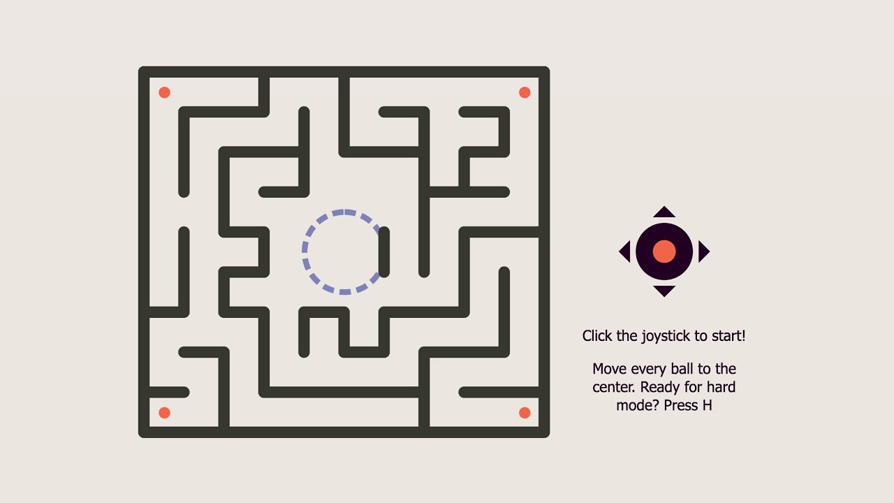 How to simulate ball movement within a maze in a JavaScript game