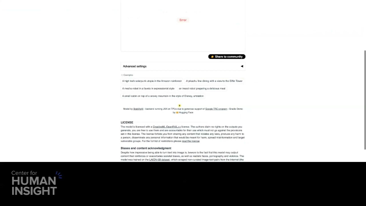 CHI   AI art 4   Confusing error message in Stable Diffusion