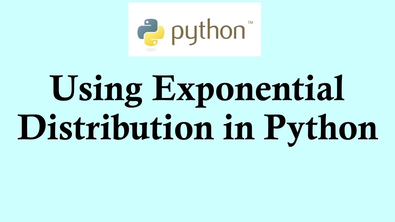 Statistics using Python programming - Using exponential distribution in Python