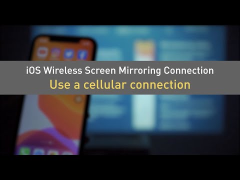 Betife F410 Projector - iPhone with the same screen connection - Via cellular network