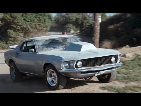 unmarked CHiPs '69 Mustang chases '71 Camaro