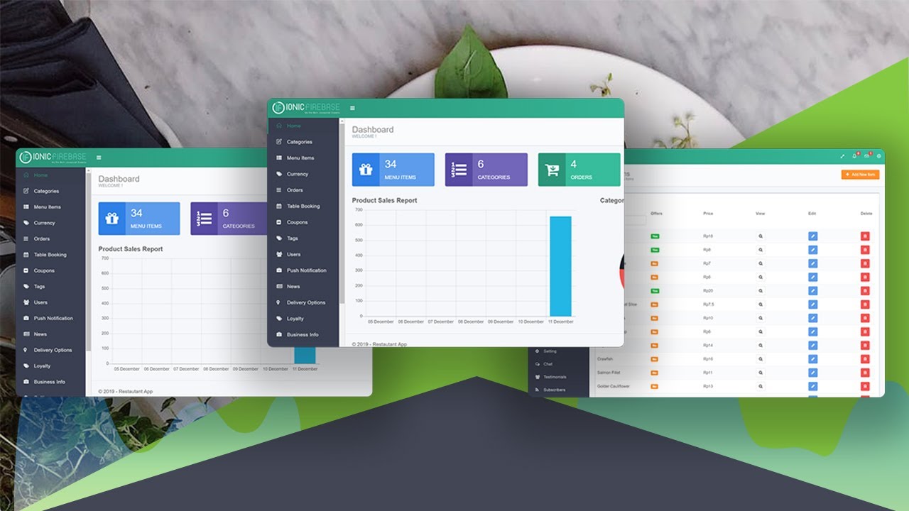 Multi Restaurant Ionic firestore/Firebase Dashboard Installation