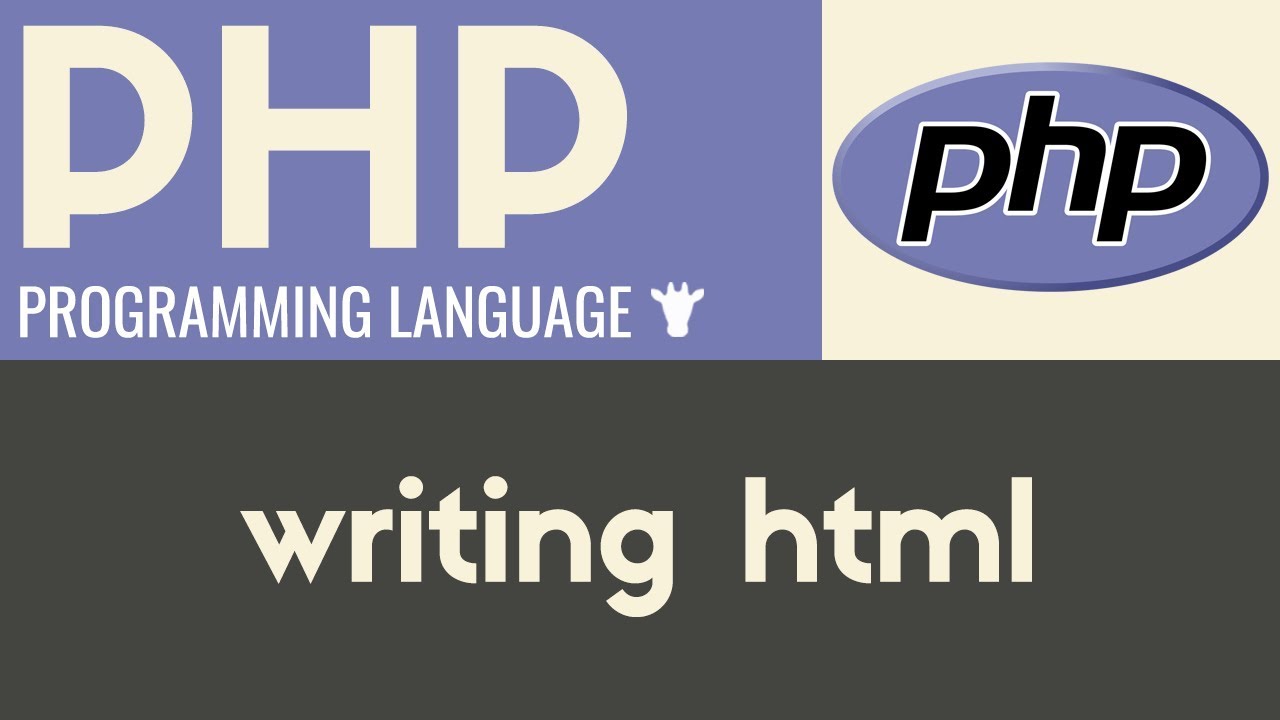 Writing HTML | PHP | Tutorial 5