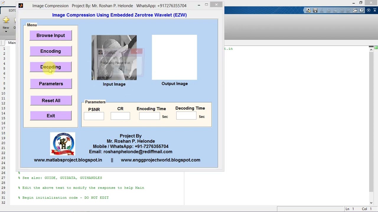Image Compression Using Image Processing Matlab Project | With Source Code