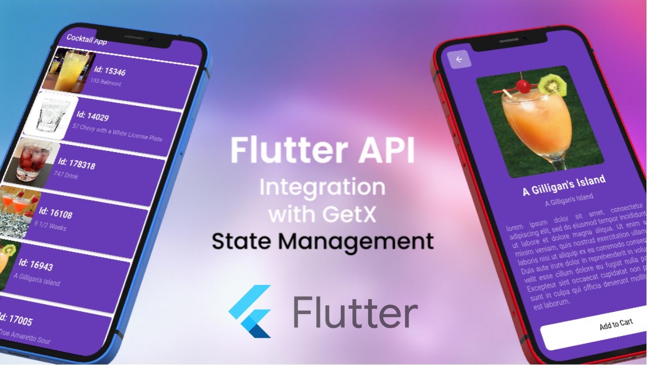 Flutter Rest API Integration Tutorial | Flutter Cocktail App using Rest API |  Fetch Data from API