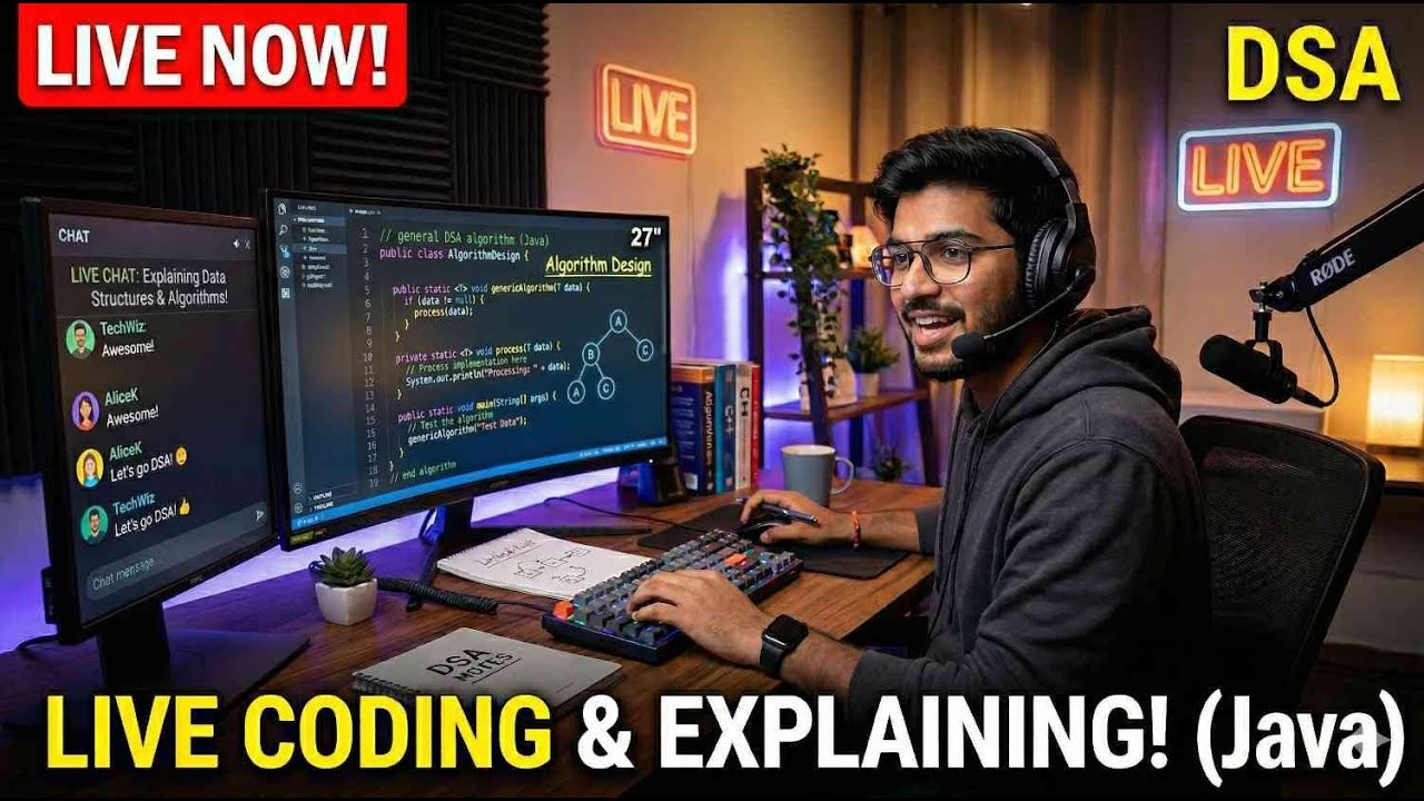 🚀 Live DSA Practice | Java Coding + Explanation (Placement Prep)