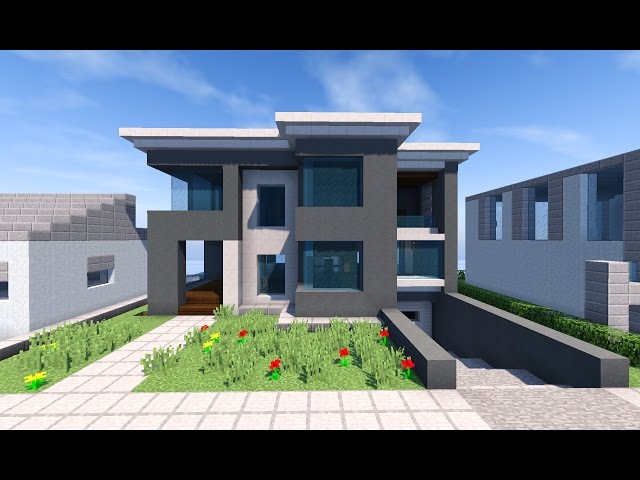 Two Story Modern House Minecraft Ultimate Two Story Minecraft Starter