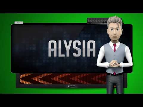 ALYSIA - How to say it Backwards