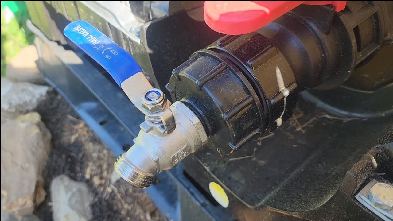 IBC tote adapter for garden hose review @RobCoonsGarage #waterstorage #ibc #productreview