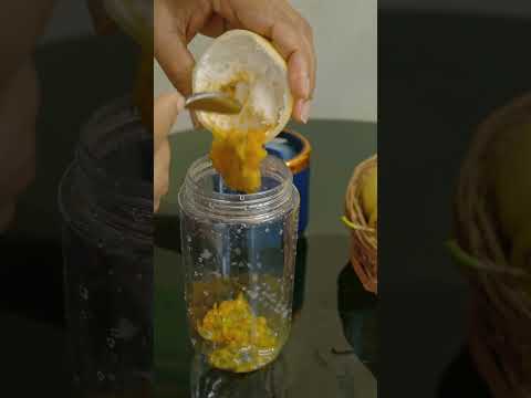 Refreshing Passion Fruit Juice | Garden to Glass 🌿🍹 #food #drink #shorts