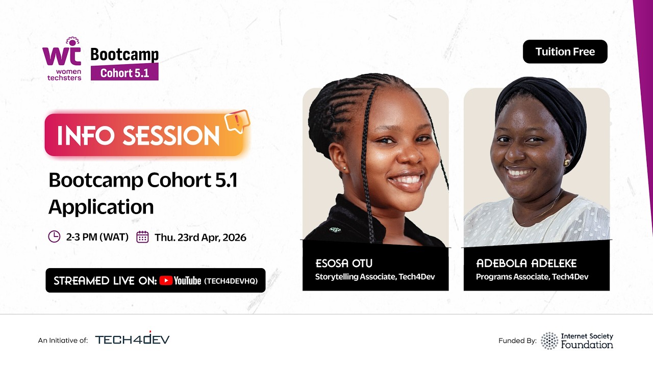 Women Techsters Bootcamp 5.1 Call for Applications