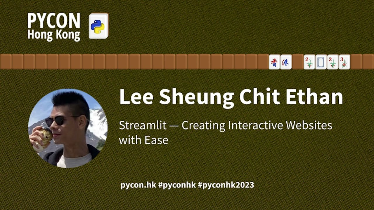 Ethan Lee: Streamlit - Creating Interactive Websites with Ease