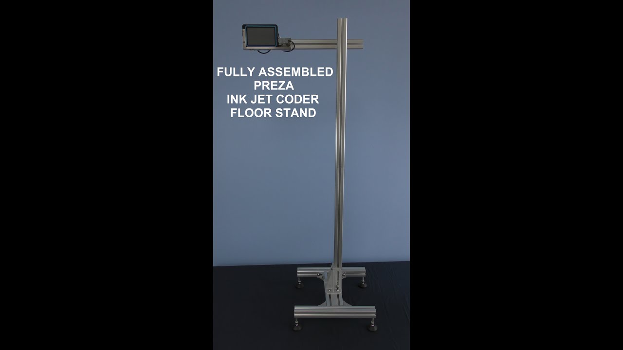 Preza Inkjet Date Coder Floor Stand Assembly