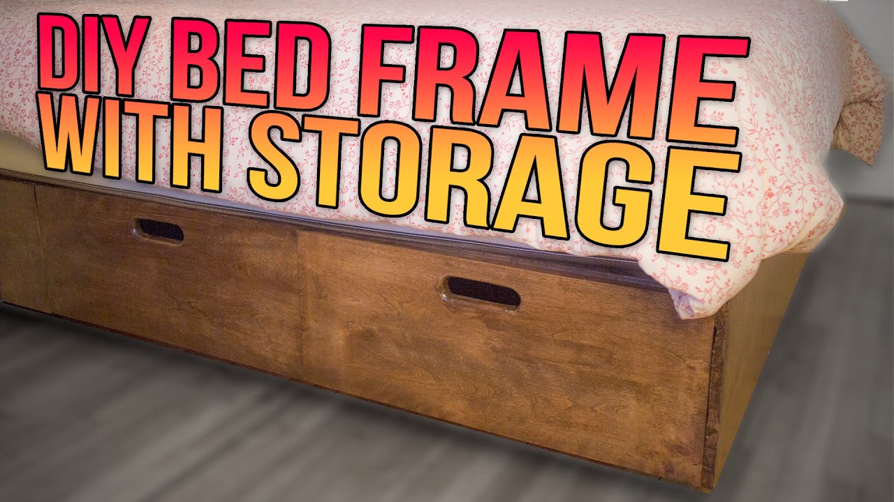 How to Build a queen bed frame with a lot of storage