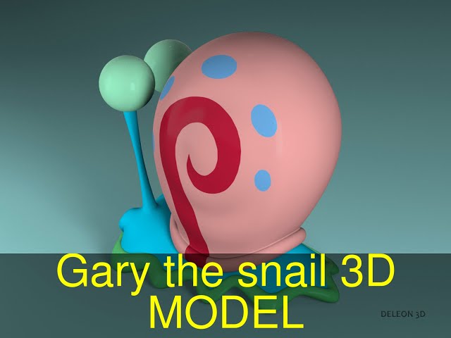 Gary the snail 3D Model - FlatPyramid