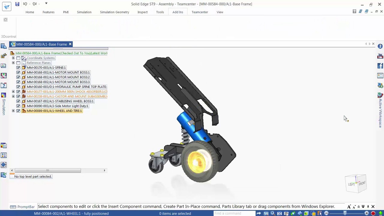 Solid Edge Data Management with Teamcenter using Active Workspace