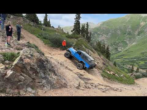 My CJ-8 Scrambler climbing "The Wall" on the Poughkeepsie Gulch Trail