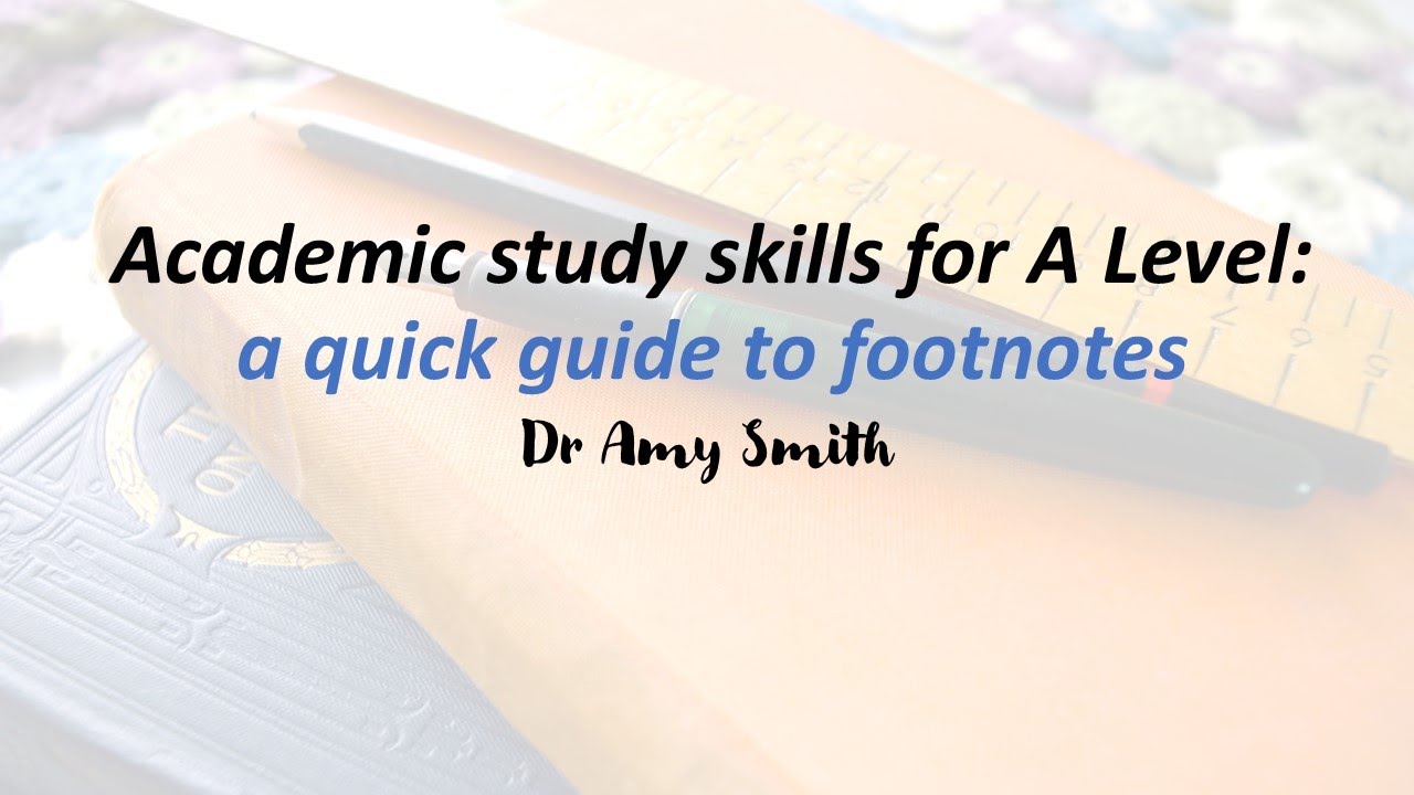 A Quick Guide to Footnotes