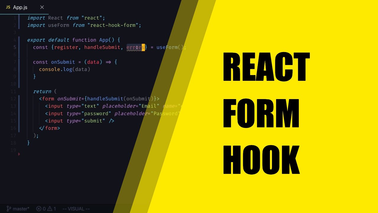 The BEST Way To Create Forms In React - React Hook Form Tutorial - How To Create Forms In React