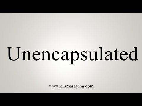 How To Say Unencapsulated