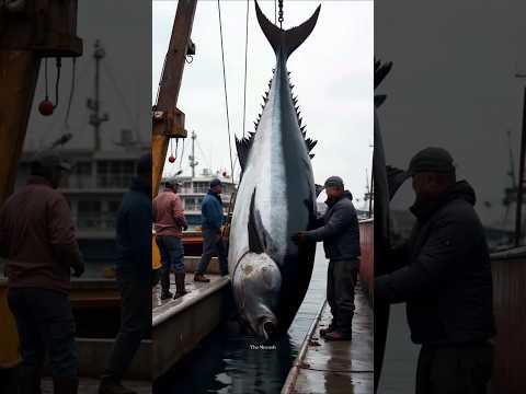 Why Tuna Meat Turns BLACK Like Cigarettes! 😜 It’s Not Smoking 🚬 #shorts #fish