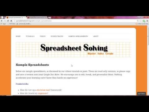 Edit and Save 50+ Free Spreadsheets from Spreadsheet Solving