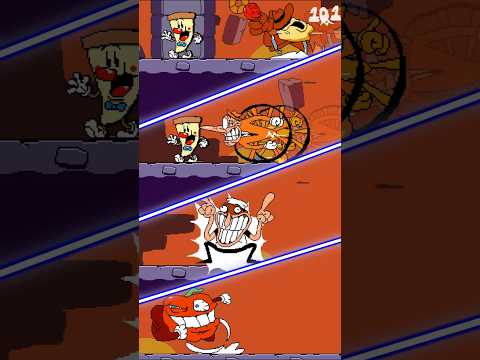 Can Mr. Stick, Fake Peppino, Vigilante, Pepperman & Gustavo ESCAPE from the CTOP? [Pizza Tower Mods]