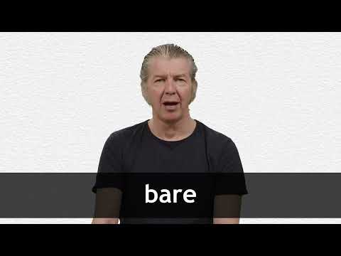 Bare Definition And Meaning Collins English Dictionary