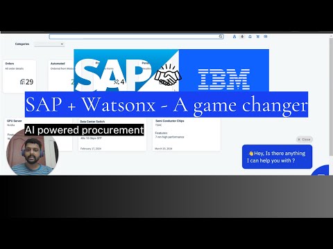 SAP + Watsonx - A game changing Partnership | Part 1- AI powered procurement