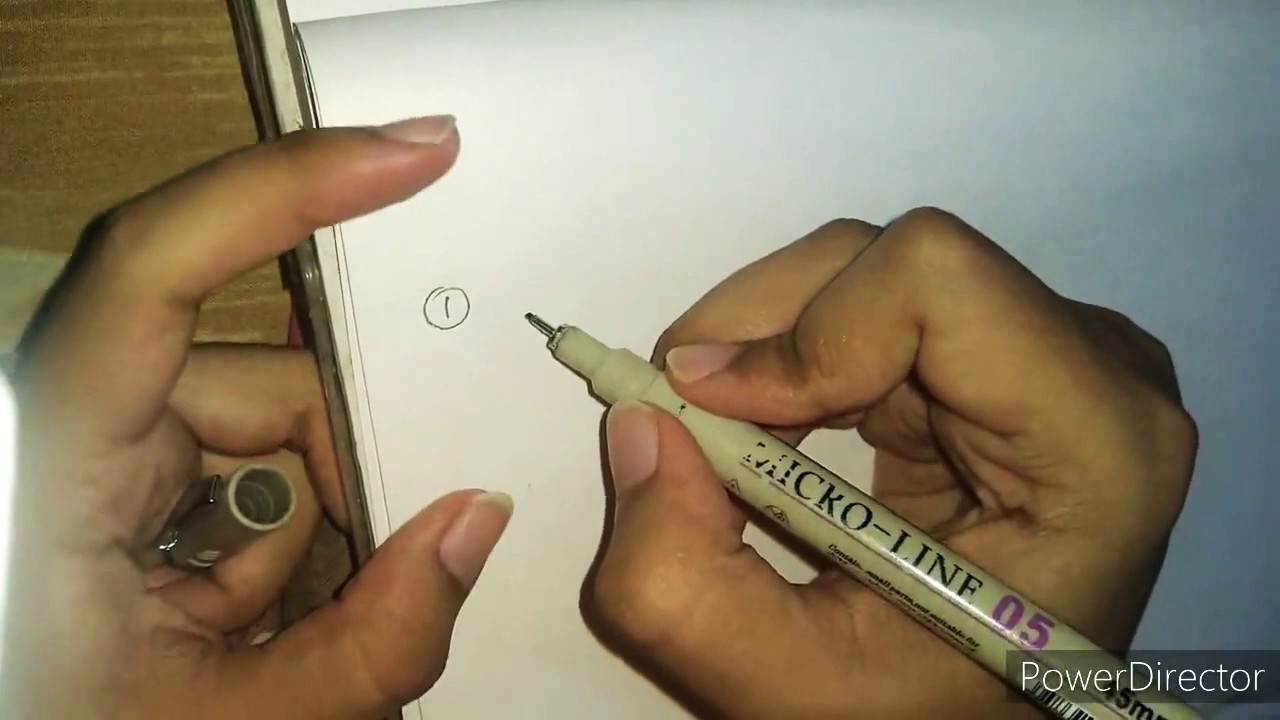 How to draw floral design/borders with simple techniques