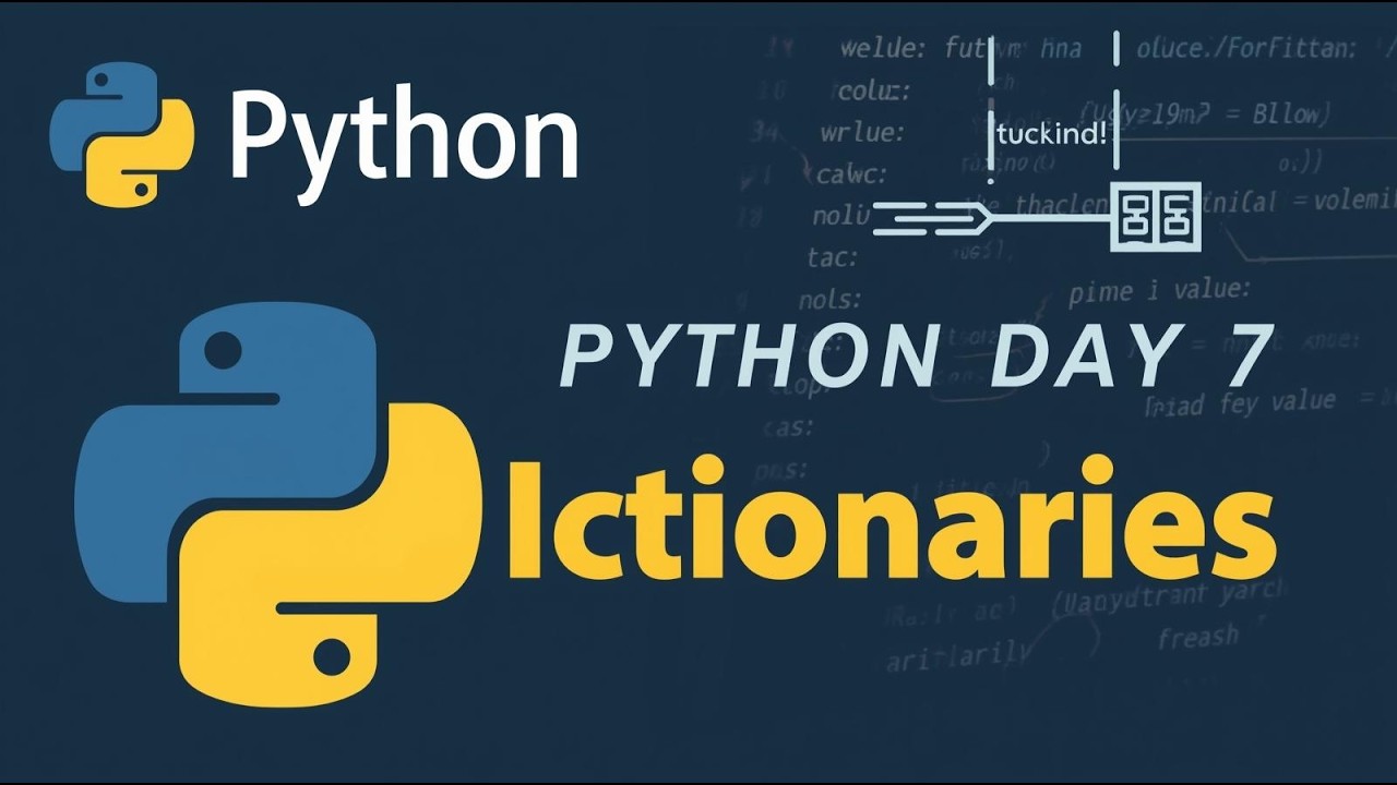 Day 7 – Python Dictionaries Made Simple 🔑 | Master Key–Value Data Structure