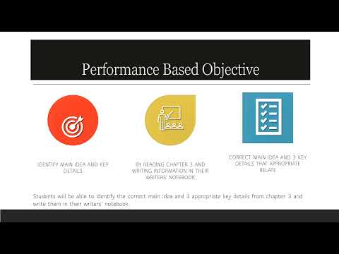 Writing Three Part Objectives for Lesson Plans