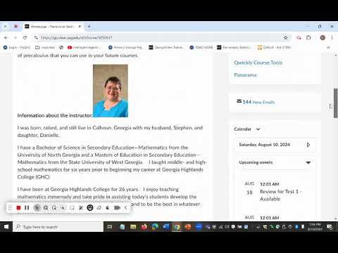 eCore MATH 1113 Navigation Video