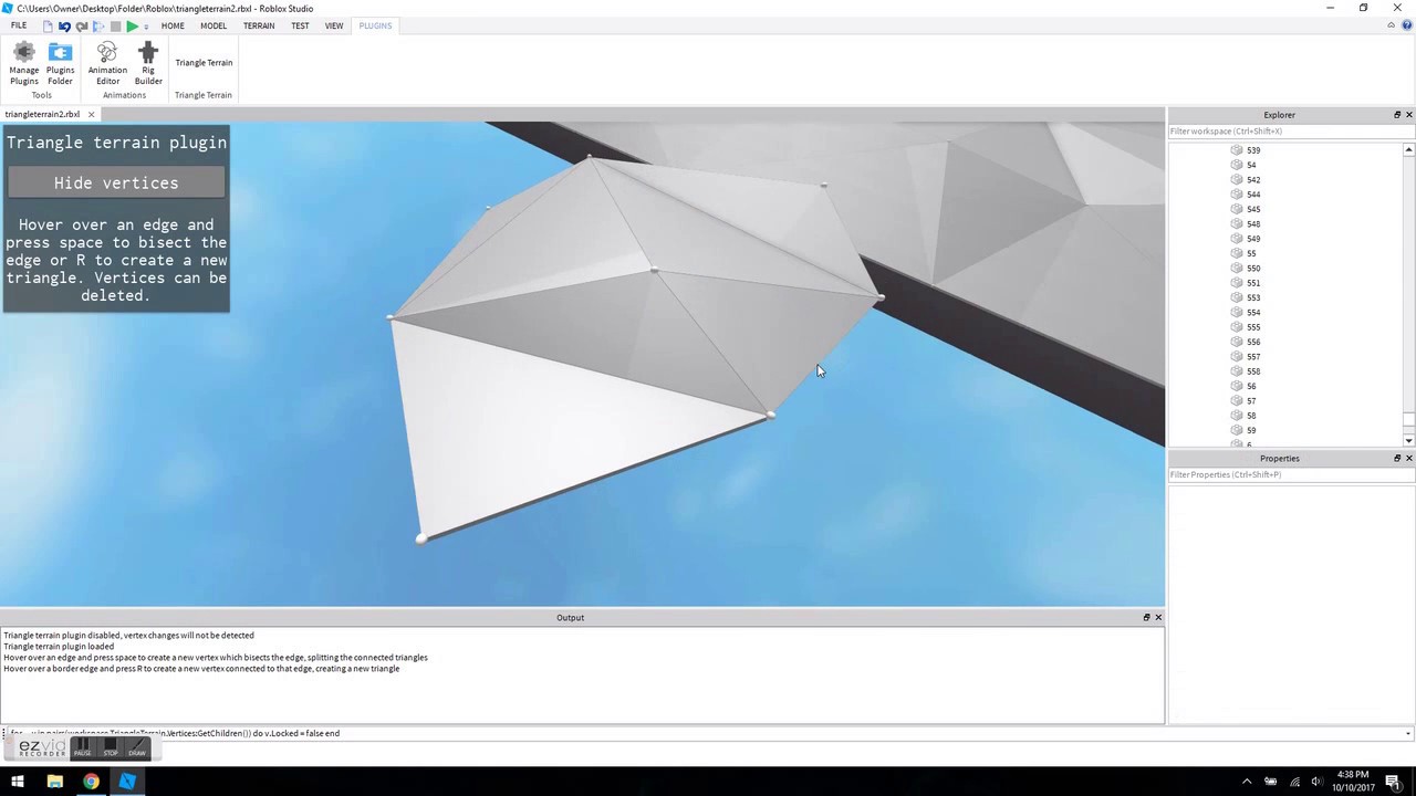 triangle terrain plugin separation demo