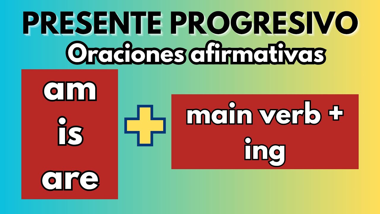 Presente progresivo en inglés en español