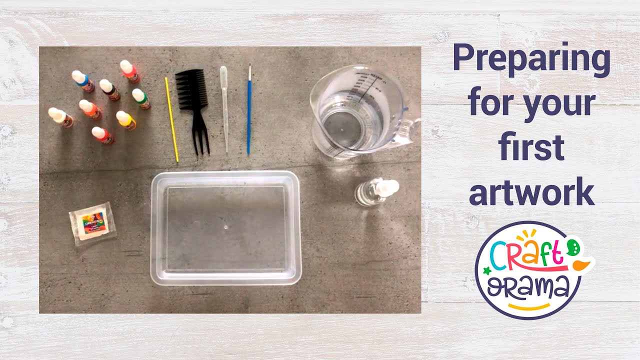 Part 1: Preparing for your first artwork - Craftorama Marbling Paint Kit Tutorials
