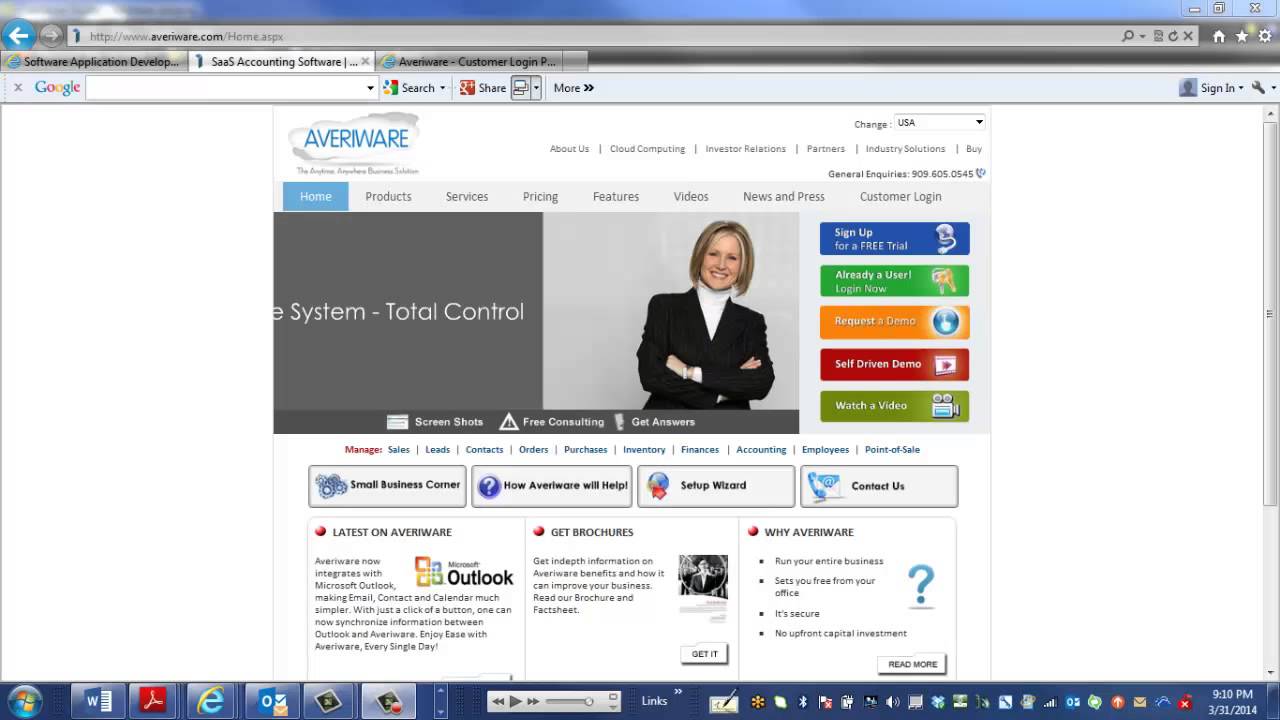 Averiware- Website Overview
